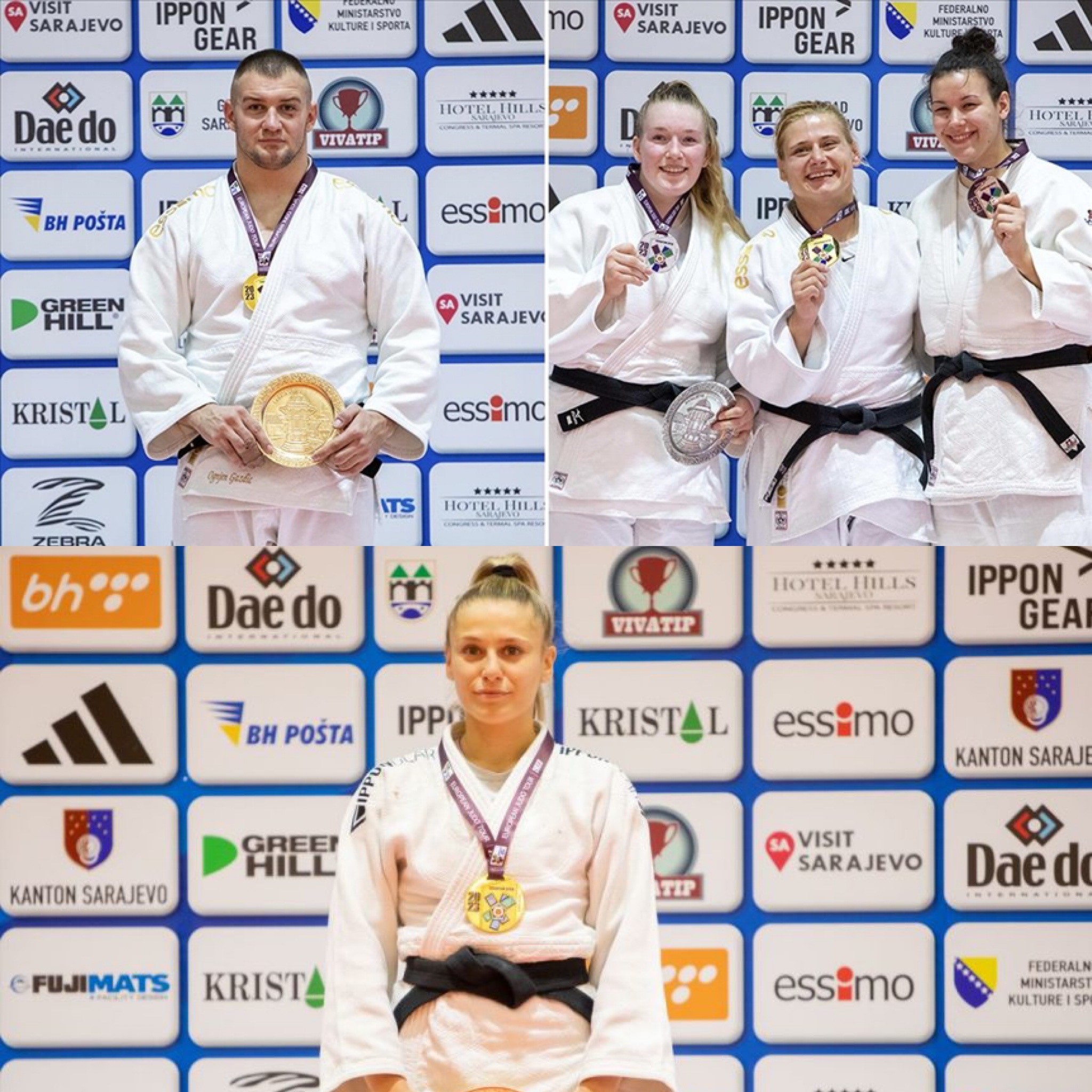 Congratulations: Gold medals for Larisa Cerić, Anđela Samardžić and ...